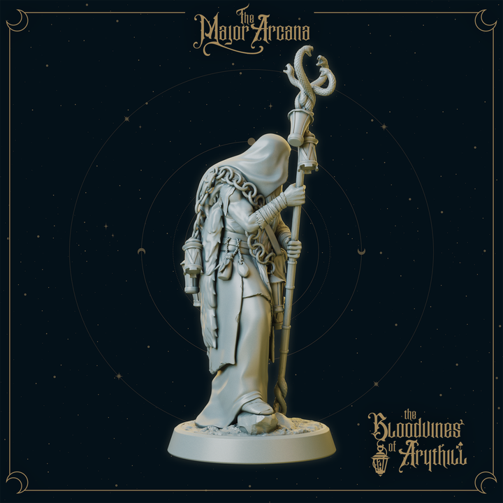 3D Printable The Hermit - Human Wizard by The Major Arcana